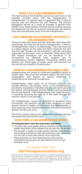 What is a Halogenerator? (100 pack) – Salt Therapy Association